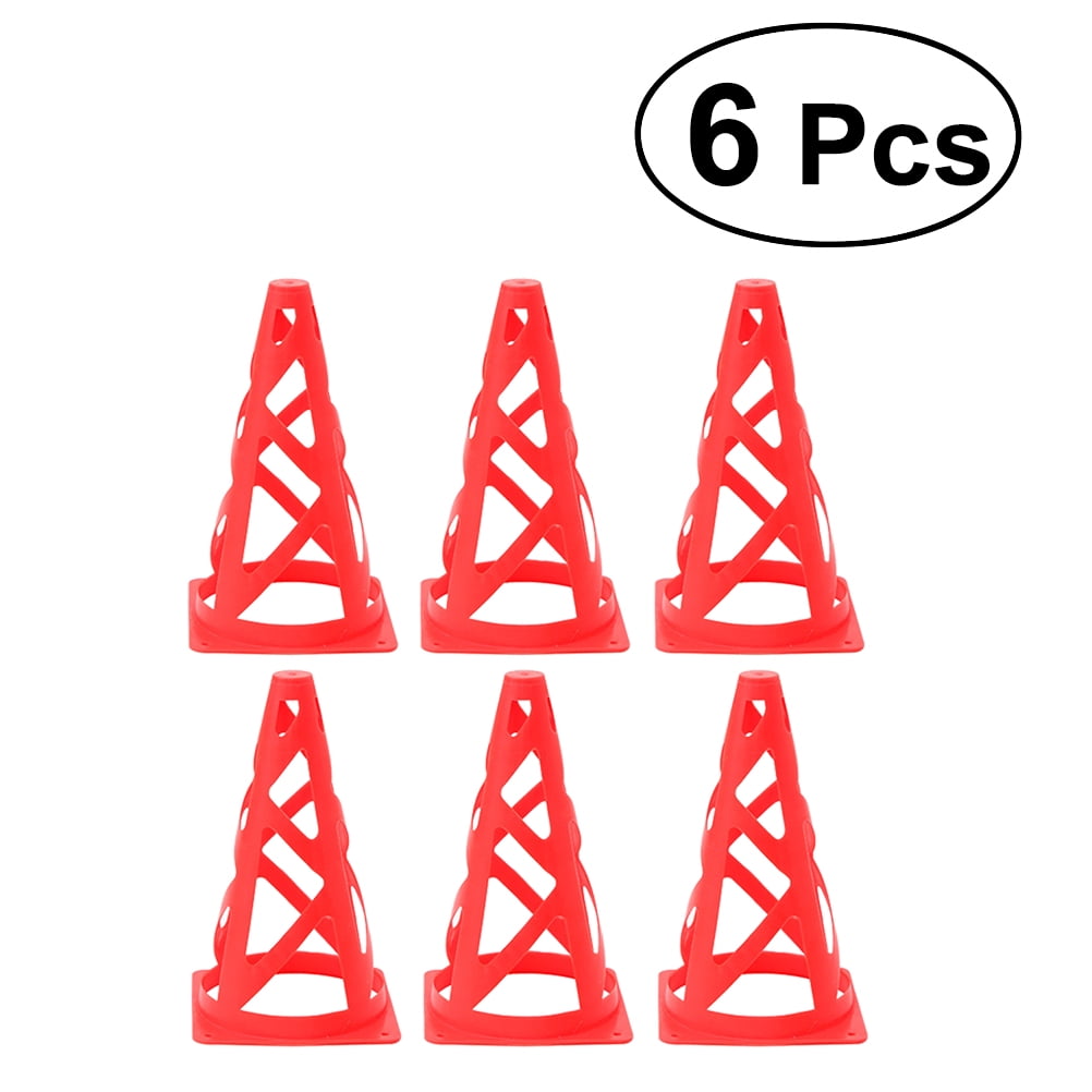 6 Pcs Plastic Sports Cones Agility Training Cones for Soccer Football ...