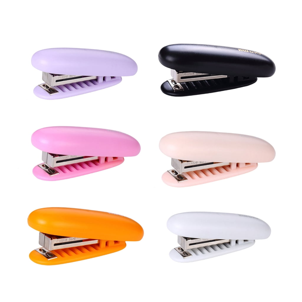 6 Pcs Plastic Stapler Office Stapler Desk Stapler Multifunctional Paper ...