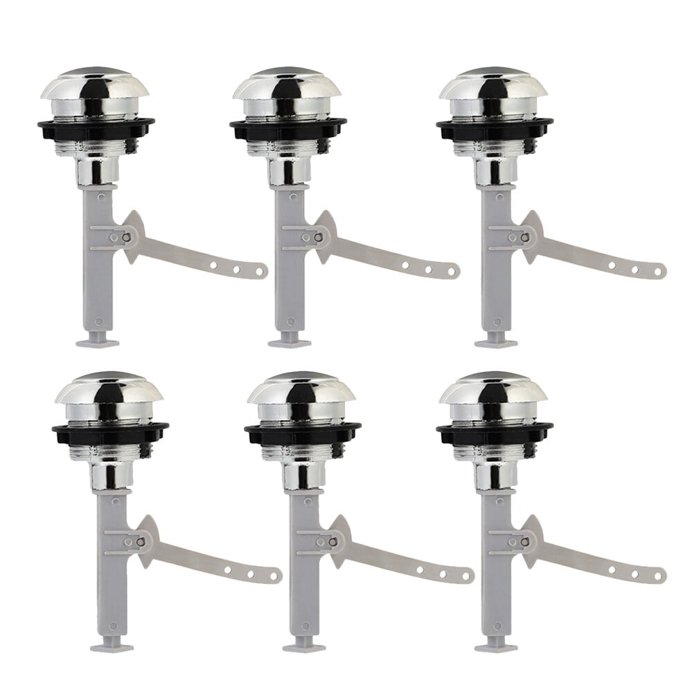 6 Pcs Plastic Toilet Accessories Replacement Parts Button Universal ...