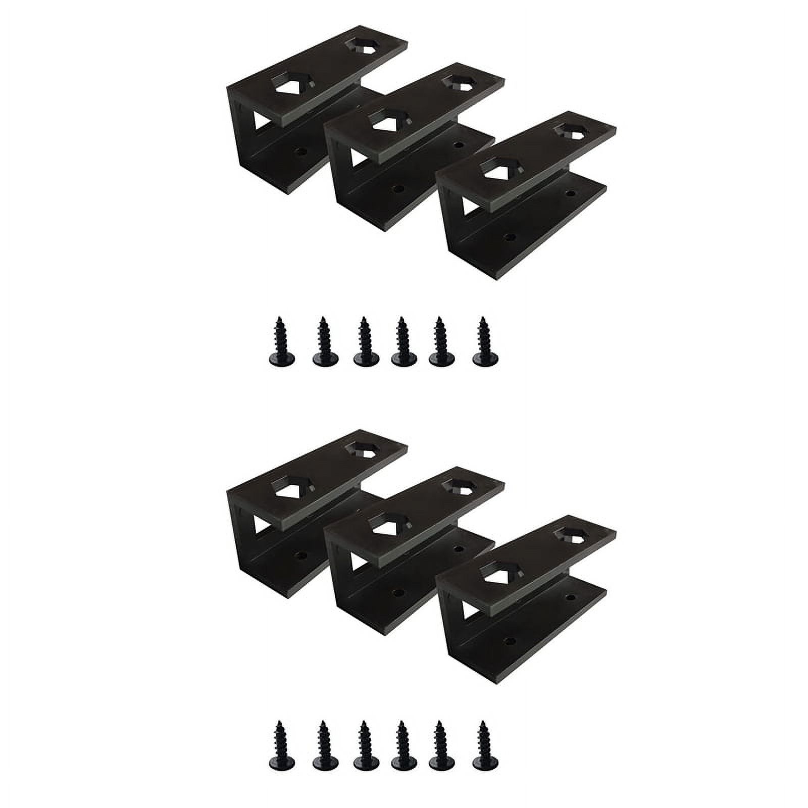 6 Pcs Plastic Under Desk Laptop Holder Mount with Screw,Under Desk ...