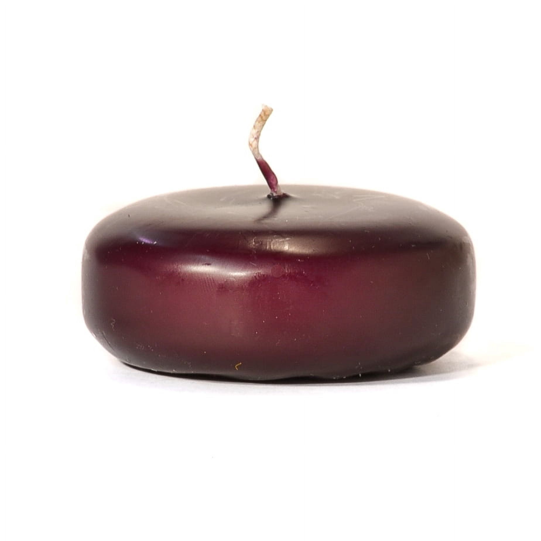 6 Pcs Plum Floating Candles Small Disk 2.38 in. diameter x 1 in. tall ...