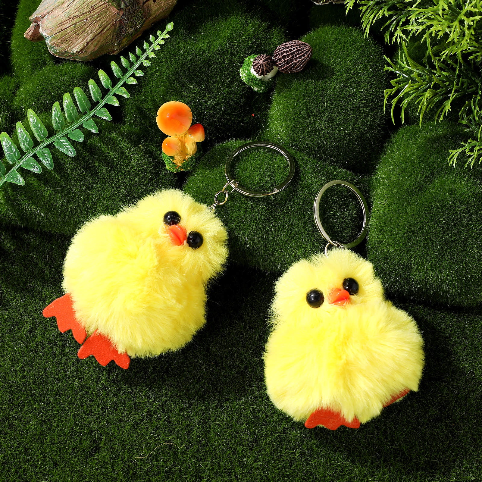 6 Pcs Duckling Plush Toy Little Yellow Cute Stuffed Animal Ducks Key ...