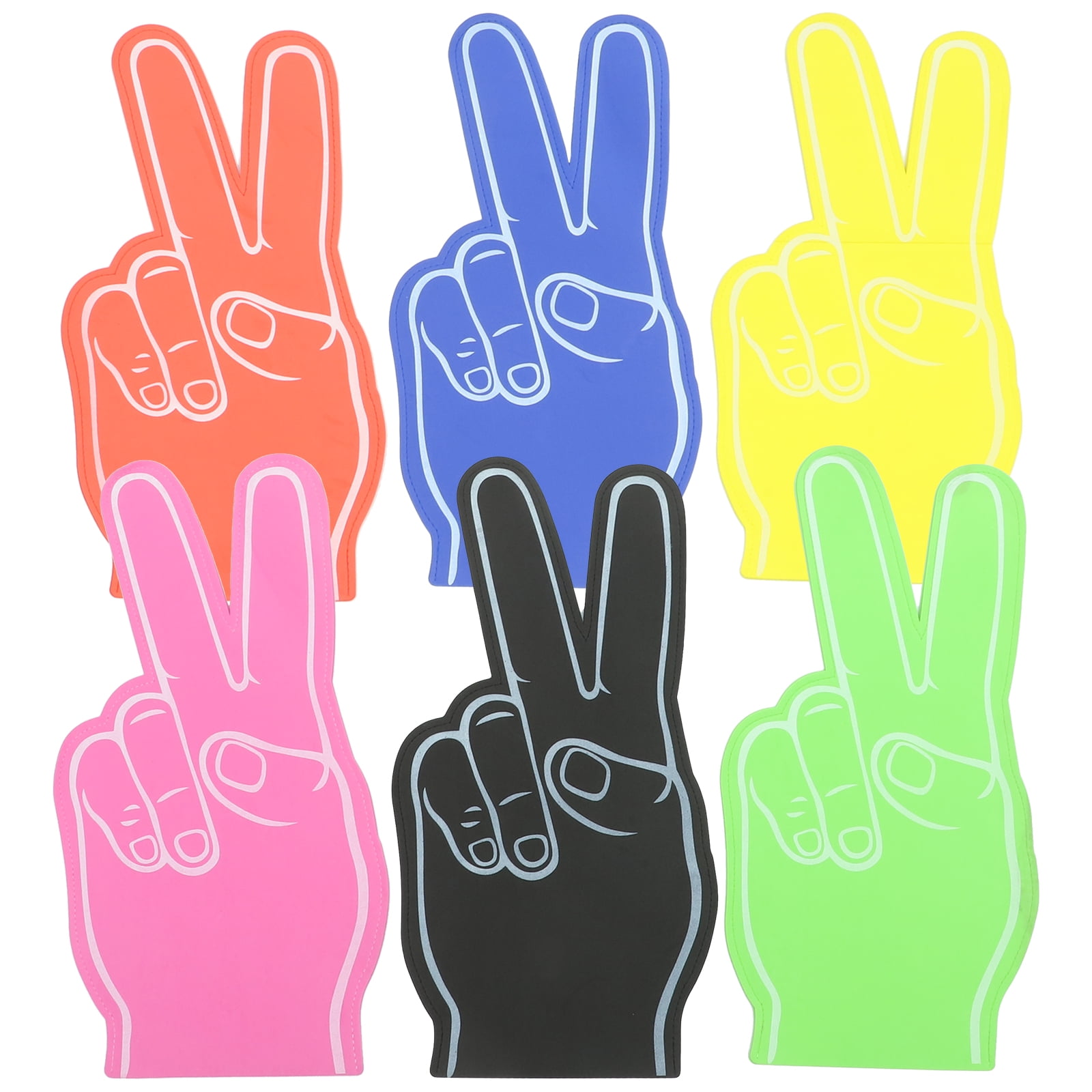 6 Pcs Foam Finger Fingers Cheerleading Props Cheering - Walmart.com