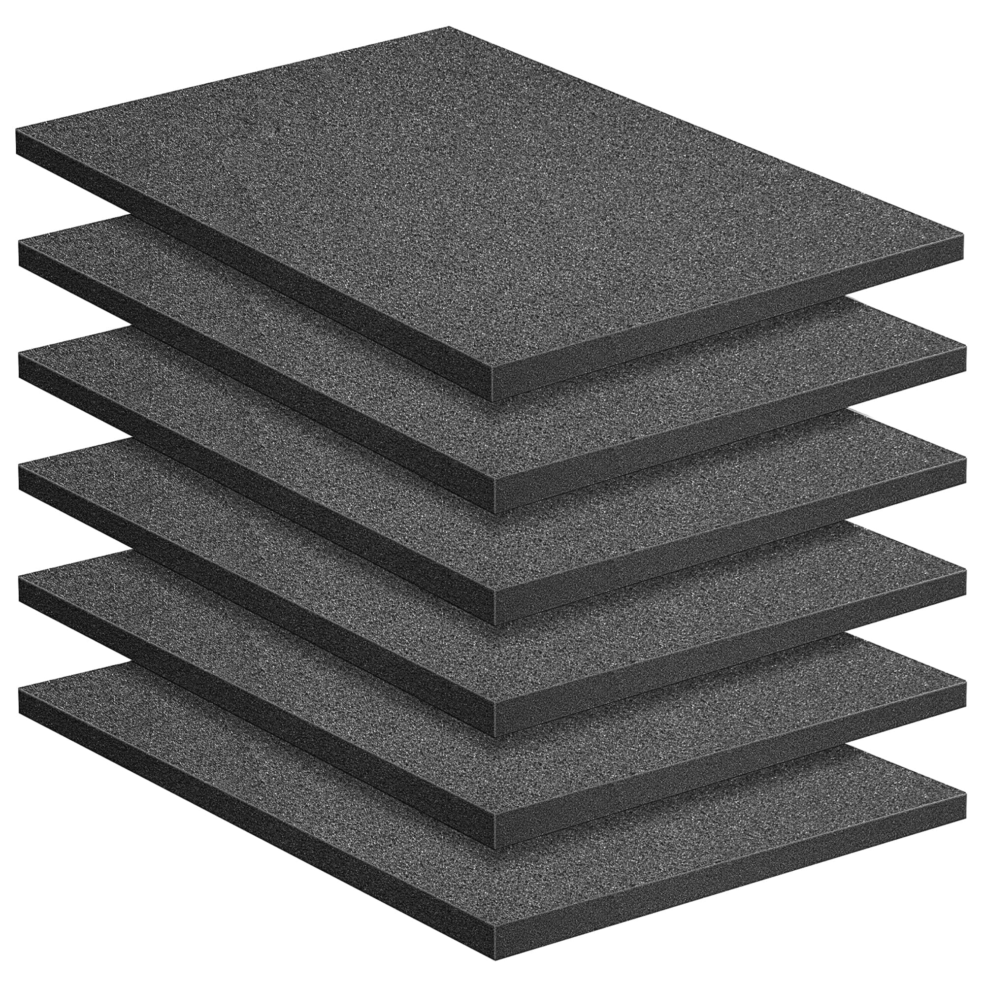 6 Pcs Polyurethane Foam Sheets - 16x12x1 Inch Cuttable Foam Inserts for ...