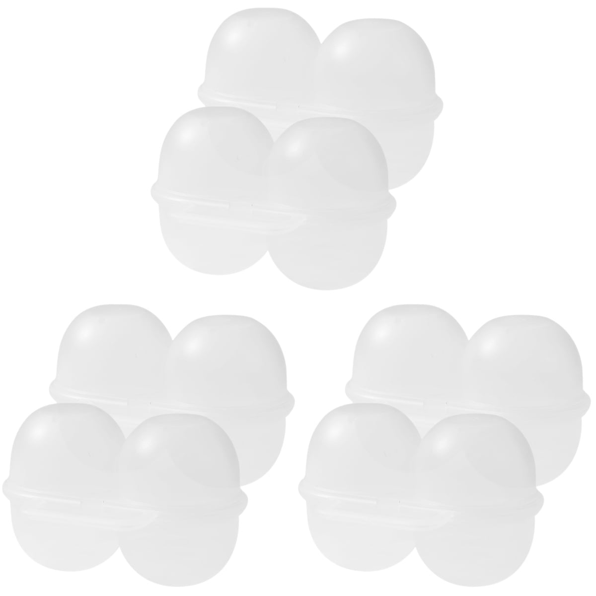 WYN 6 pcs Outdoor Egg Boxes Portable Egg Holders Shockproof Egg Cases ...