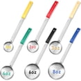 6 Pcs Portion Control Serving Spoons Set, Portion Scoops for Food ...