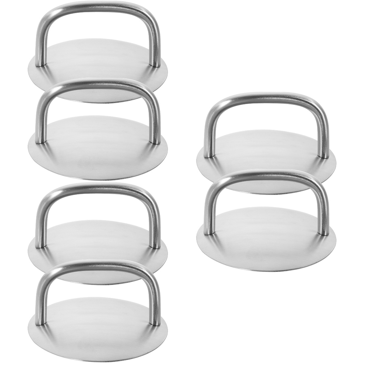 6 Pcs Pot Cap Stainless Steel Cookware Small Pan Lid Knobs Lid Handle ...
