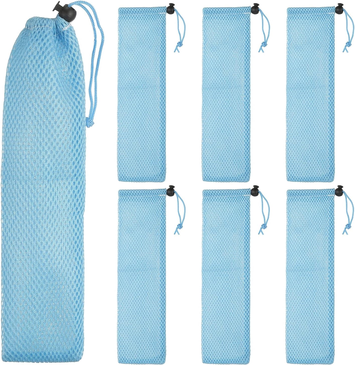 6 Pcs Pouch Bag Straw Carrying Cases, Portable Cutlery Sleeve Chopstick ...