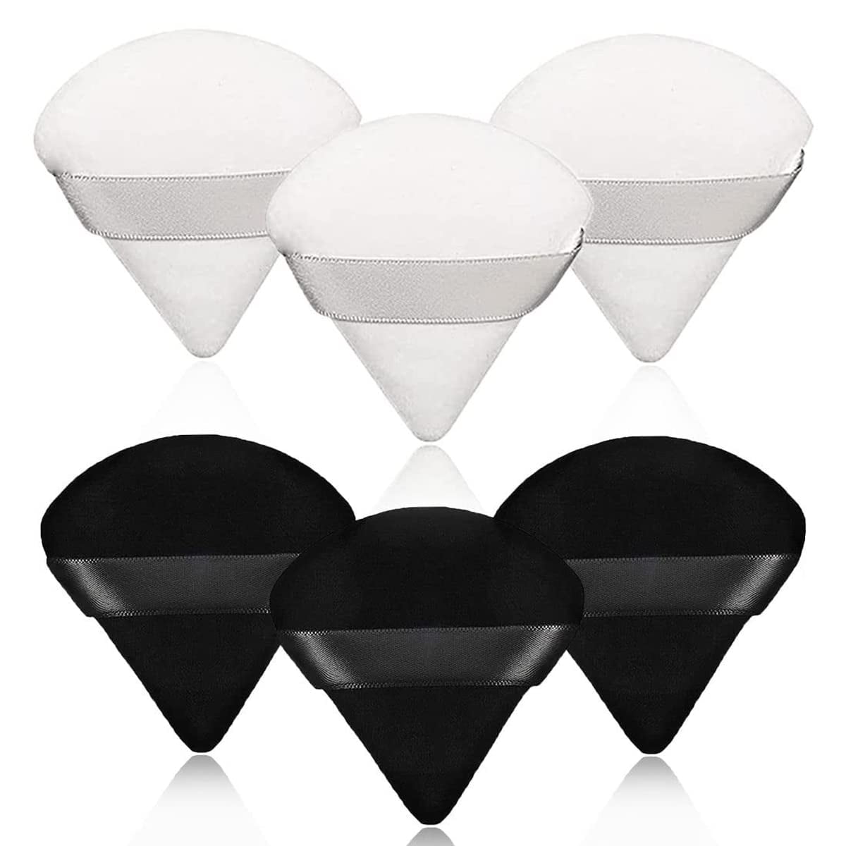 6 Pcs Powder Puff Face Soft Triangle Makeup Puff for Loose Powder Body ...