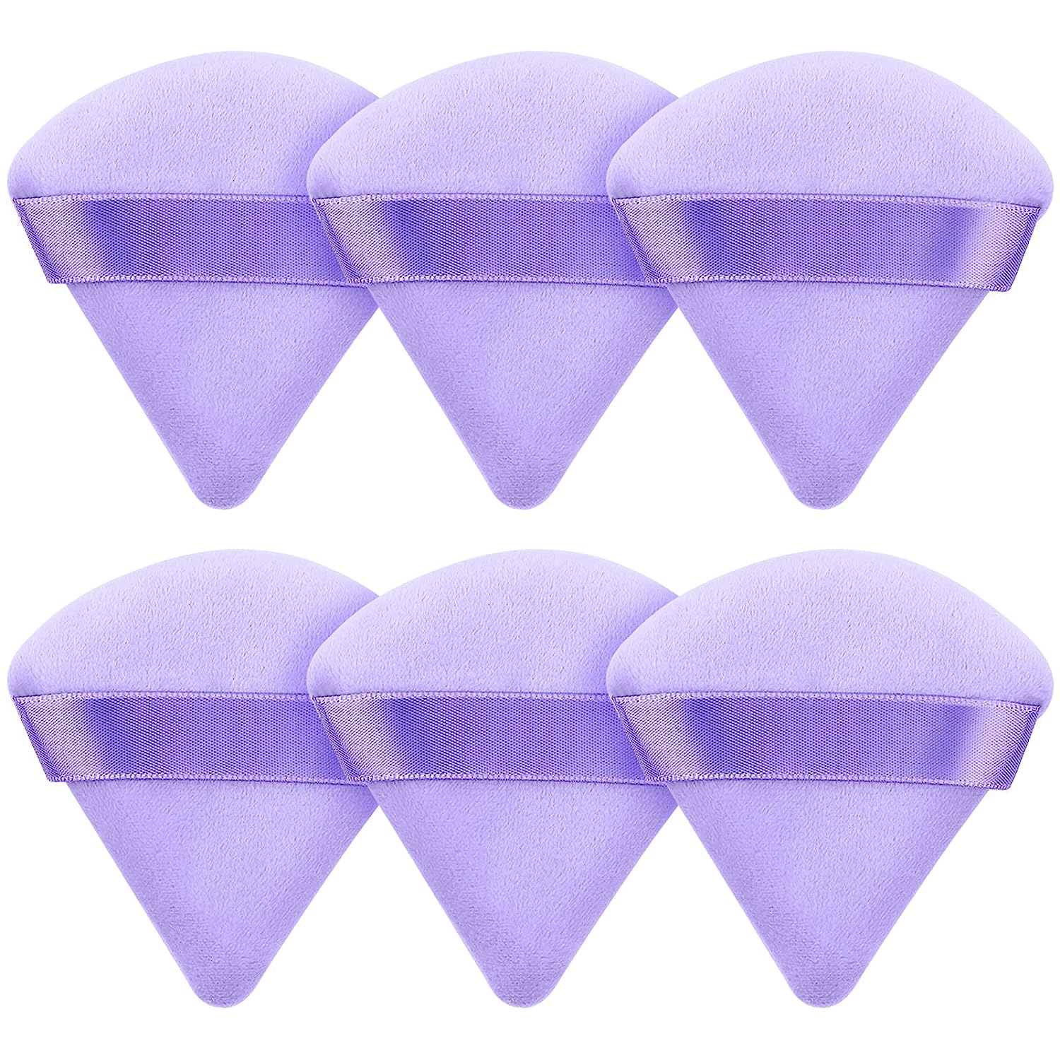 6 Pcs Powder Puff, Triangle Soft Makeup Powder Puff, Face Makeup Sponge ...