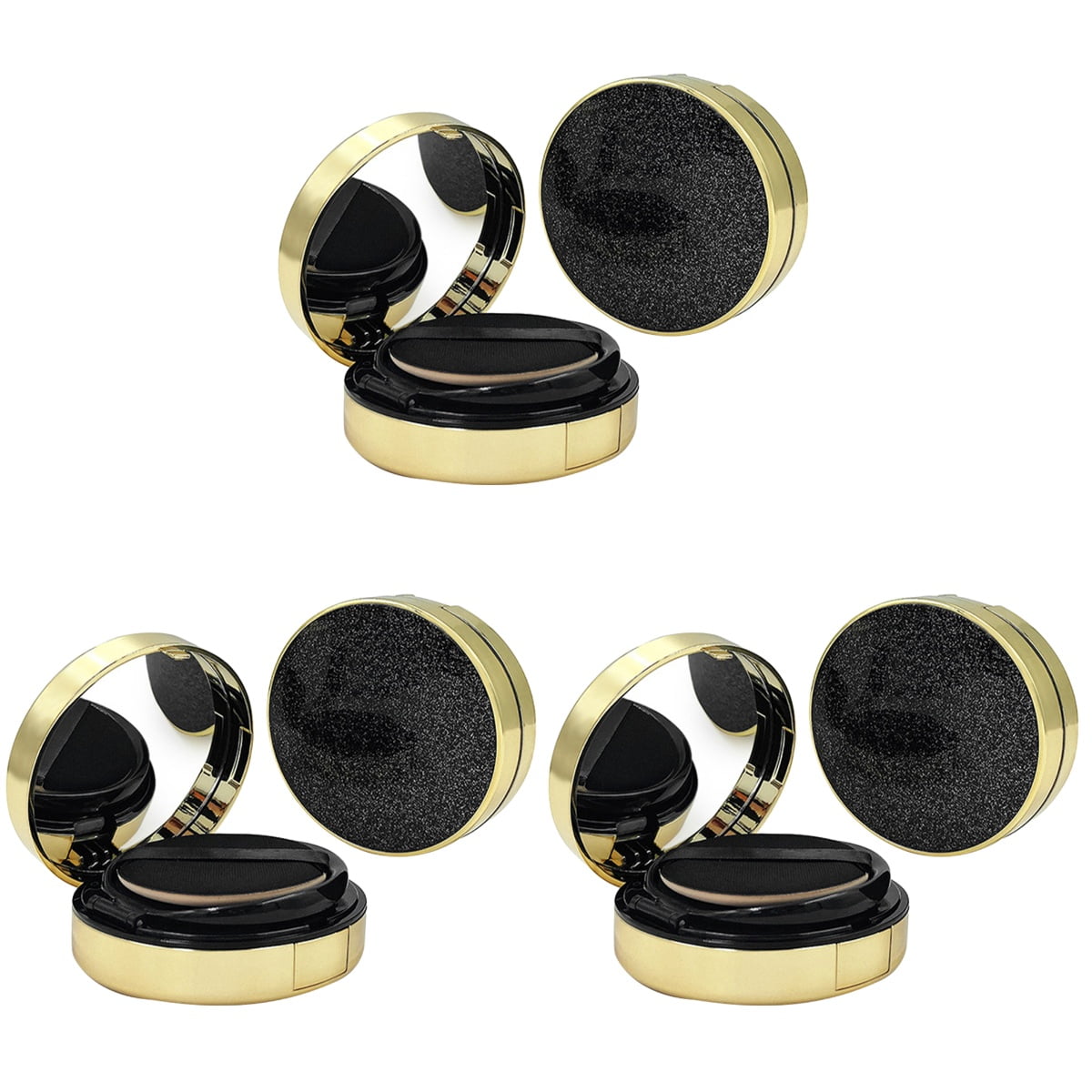 6 Pcs Powder Puffers Box Bb Cream Liquid Foundation Repackaged Empty ...