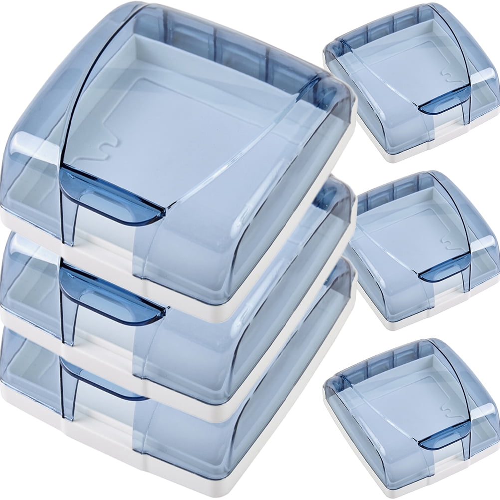 6 Pcs Power Splash Box Shell Wall Outlet Cover Plug Covers Universal ...