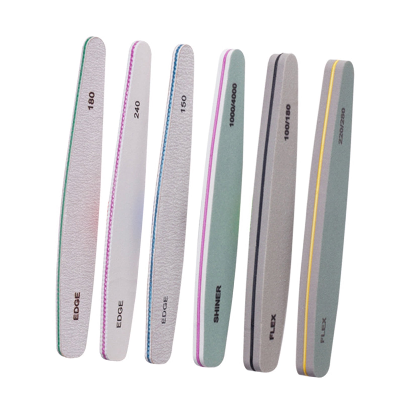 6 Pcs Professional Nails File Set Double Sided Nails Buffer Block ...