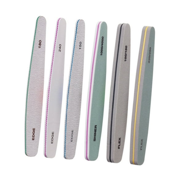 6 Pcs Professional Nails File Set Double Sided Nails Buffer Block ...
