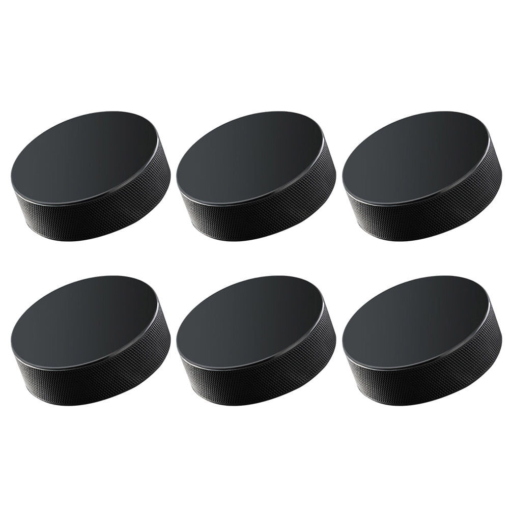 6 Pcs Professional Rubber Ice Hockey Pucks Standard Hockey Balls Sports ...