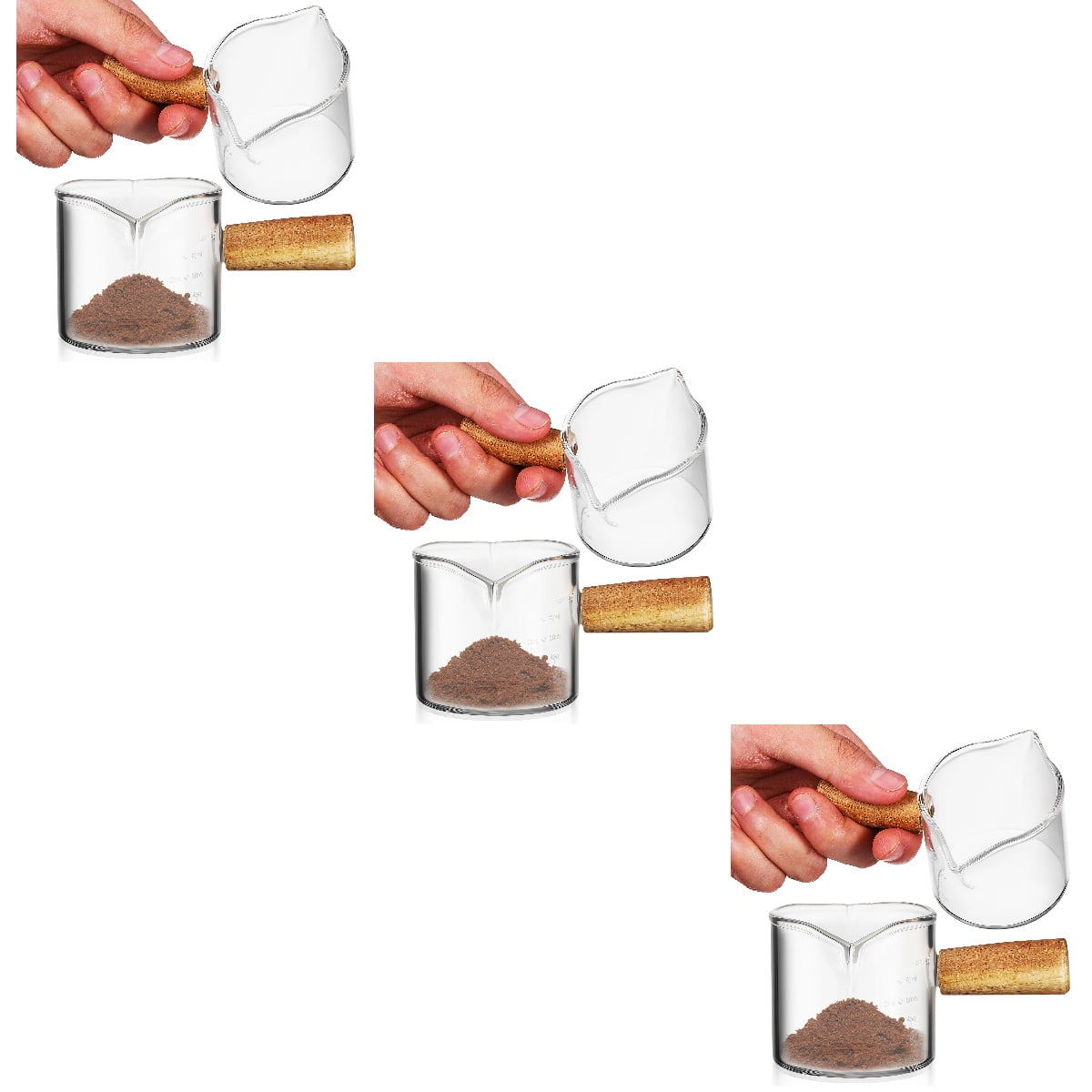 6 Pcs Pull Flower Cup Espresso Syrup Pitcher Expresso Coffee Mugs Honey ...