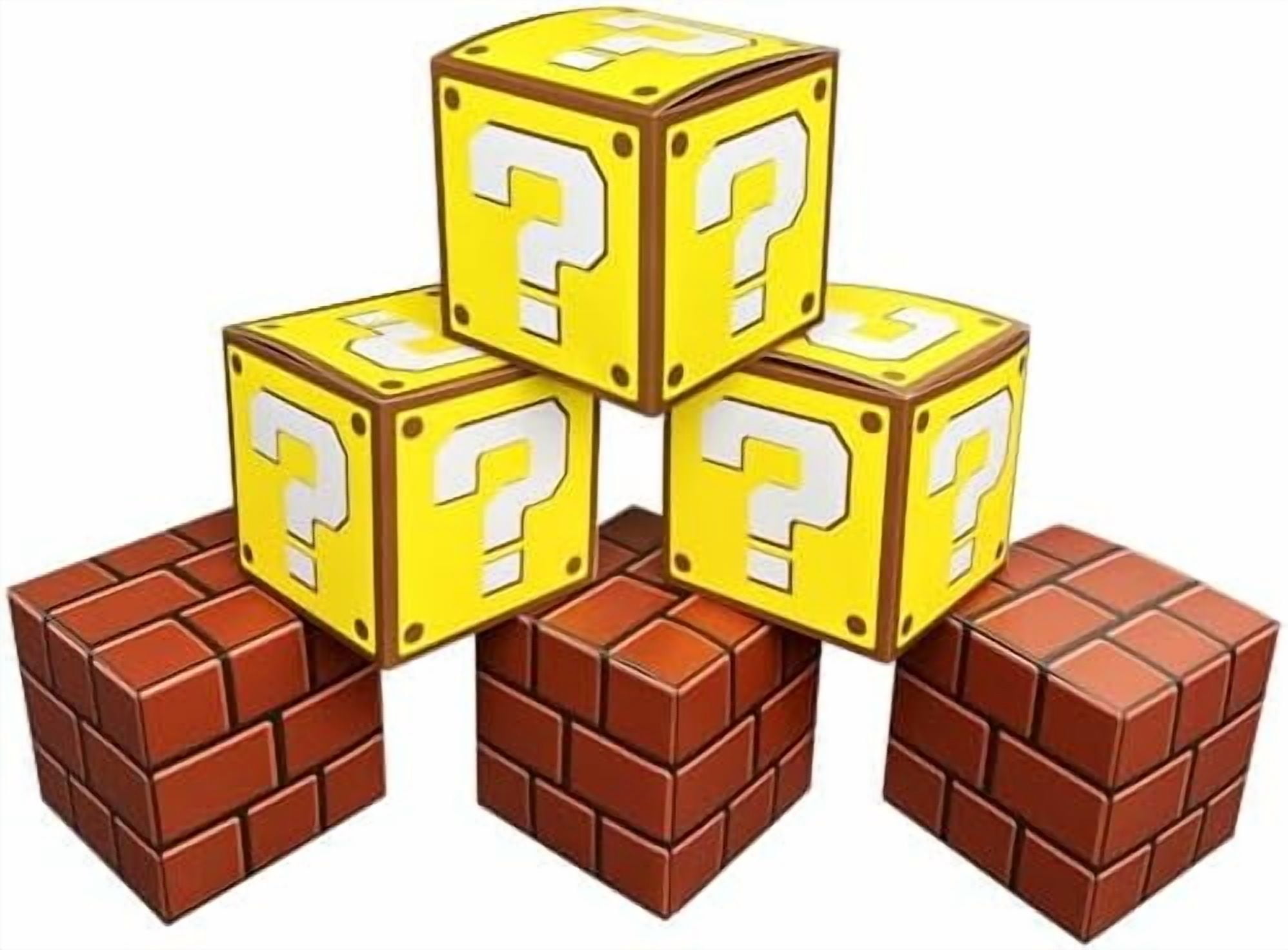 6 Pcs Question and Brick Party Boxes for Gaming Birthday Decorations, 7 ...