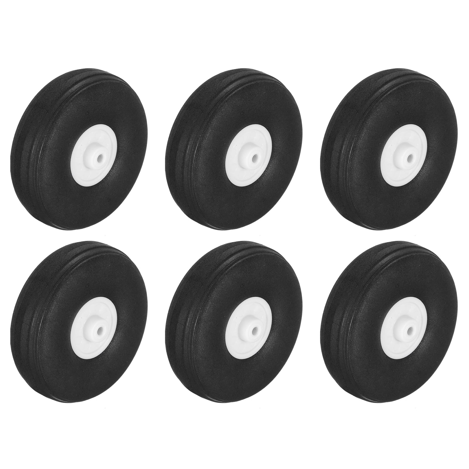 6 Pcs RC Airplane Wheels, 1.8 Inch OD RC Plane Parts Wheels Model ...