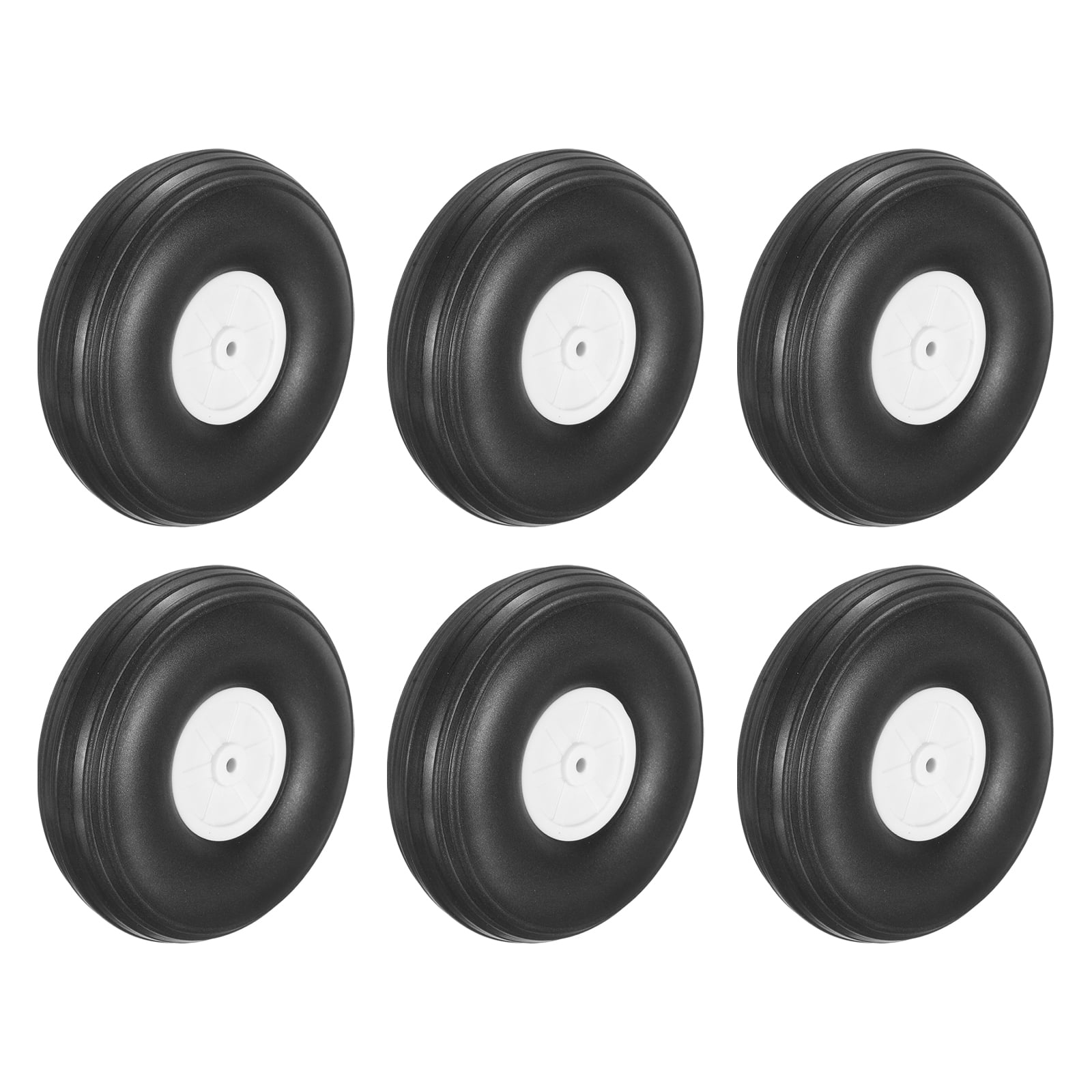 6 Pcs RC Airplane Wheels, 3.3 Inch OD RC Plane Parts Wheels Model ...