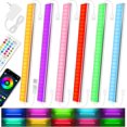 6 Pcs RGB Under Cabinet Lights Kit, Smart App and Remote Control Under ...