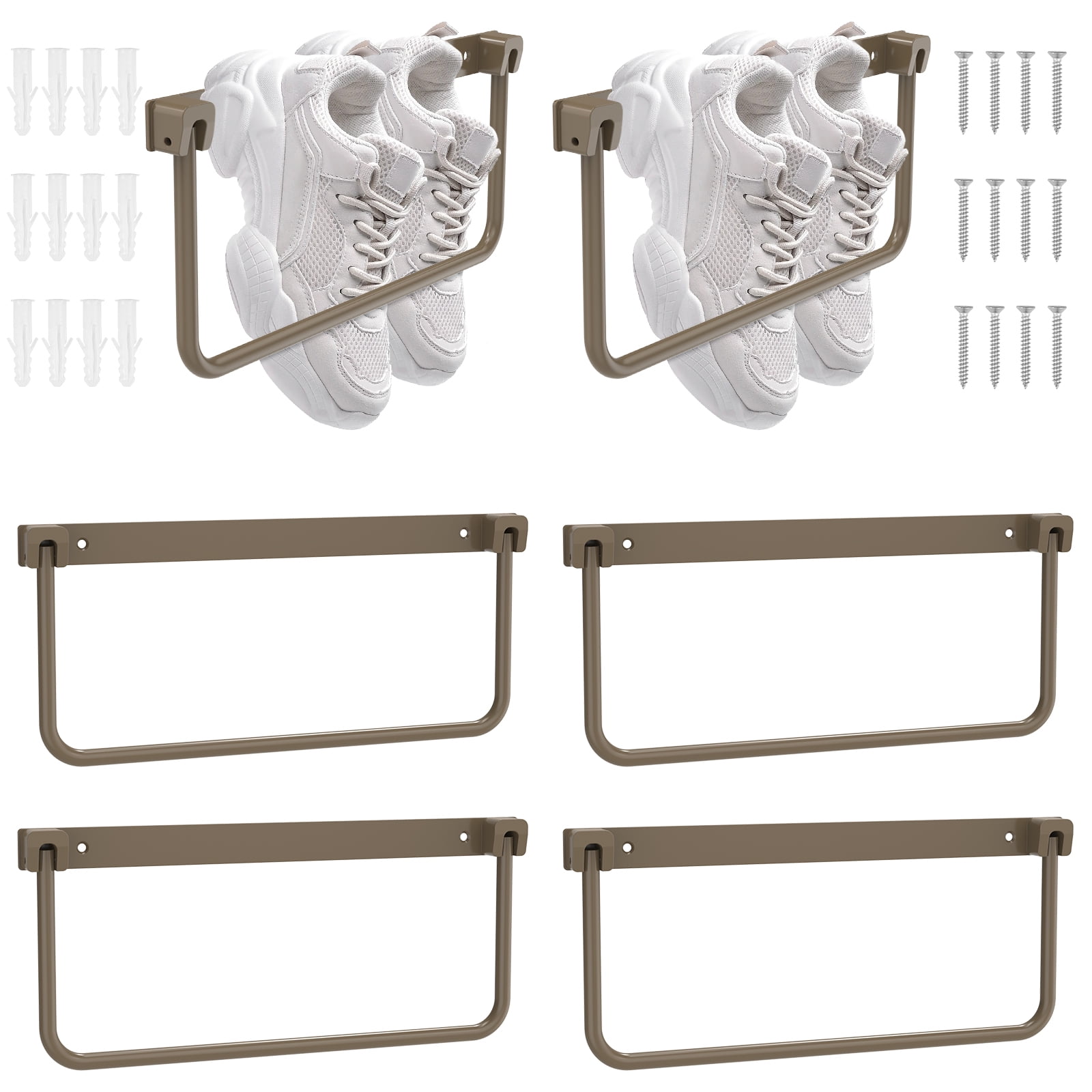 6 Pcs RV Shoe Rack Aluminum Alloy Foldable RV Shoe Holder Space Saving ...