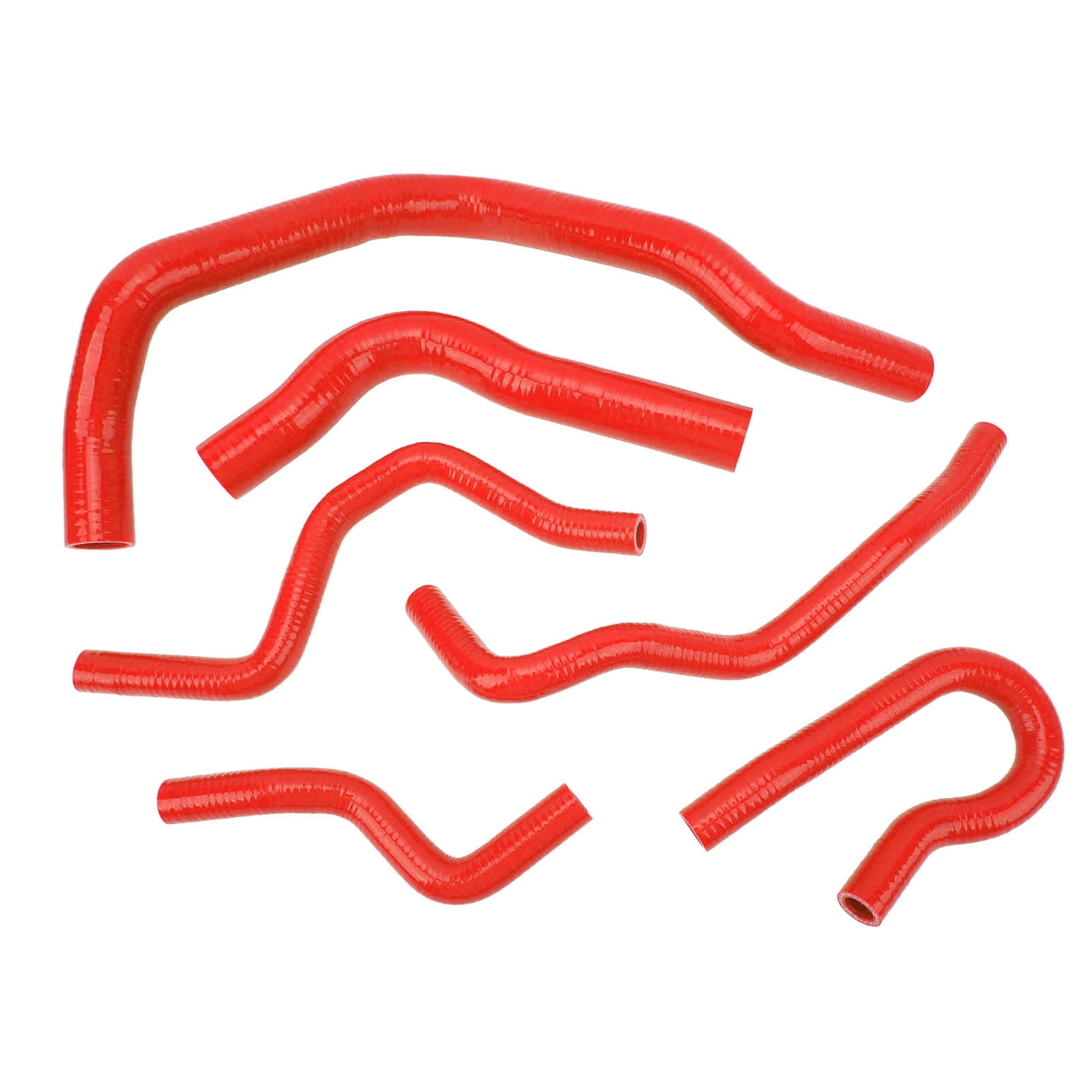 6 Pcs Radiator Coolant Hose Silicone Coolant Transfer Tube Kit For Civic Type R Ek Eg B16a B18c