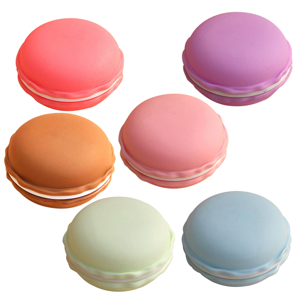 6 Pcs Random Color Cute Macaroon Jewelry Earphone Pill Storage Organize ...