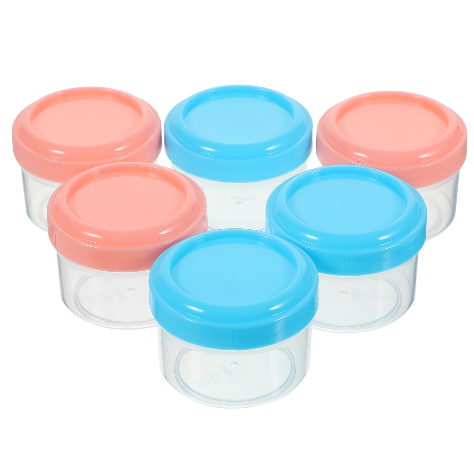 6 Pcs Random Color) Transparent Mini Sauce Cups Small Container Kitchen ...