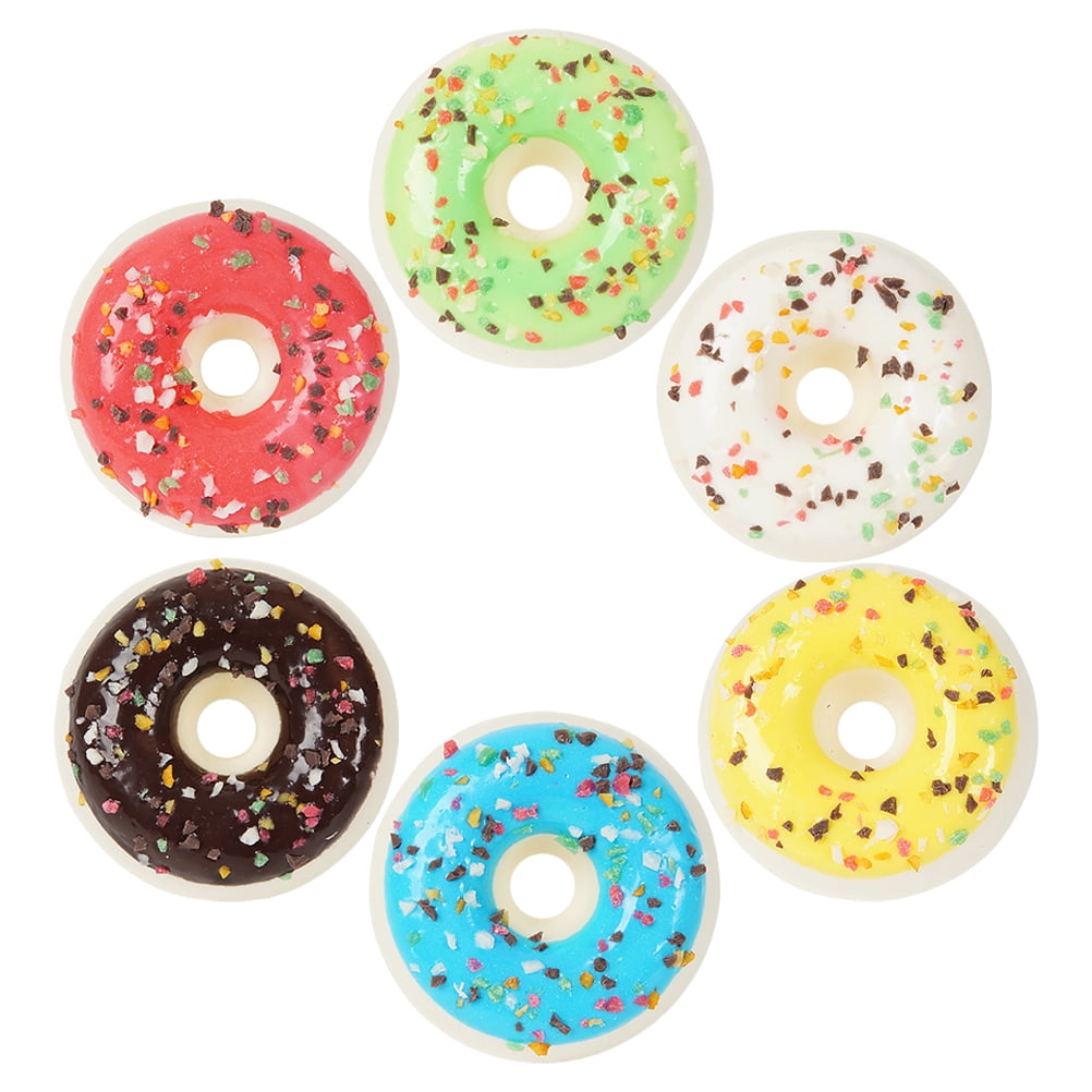 6 Pcs Realistic Donuts for Cabinets Doughnut Model - Walmart.com