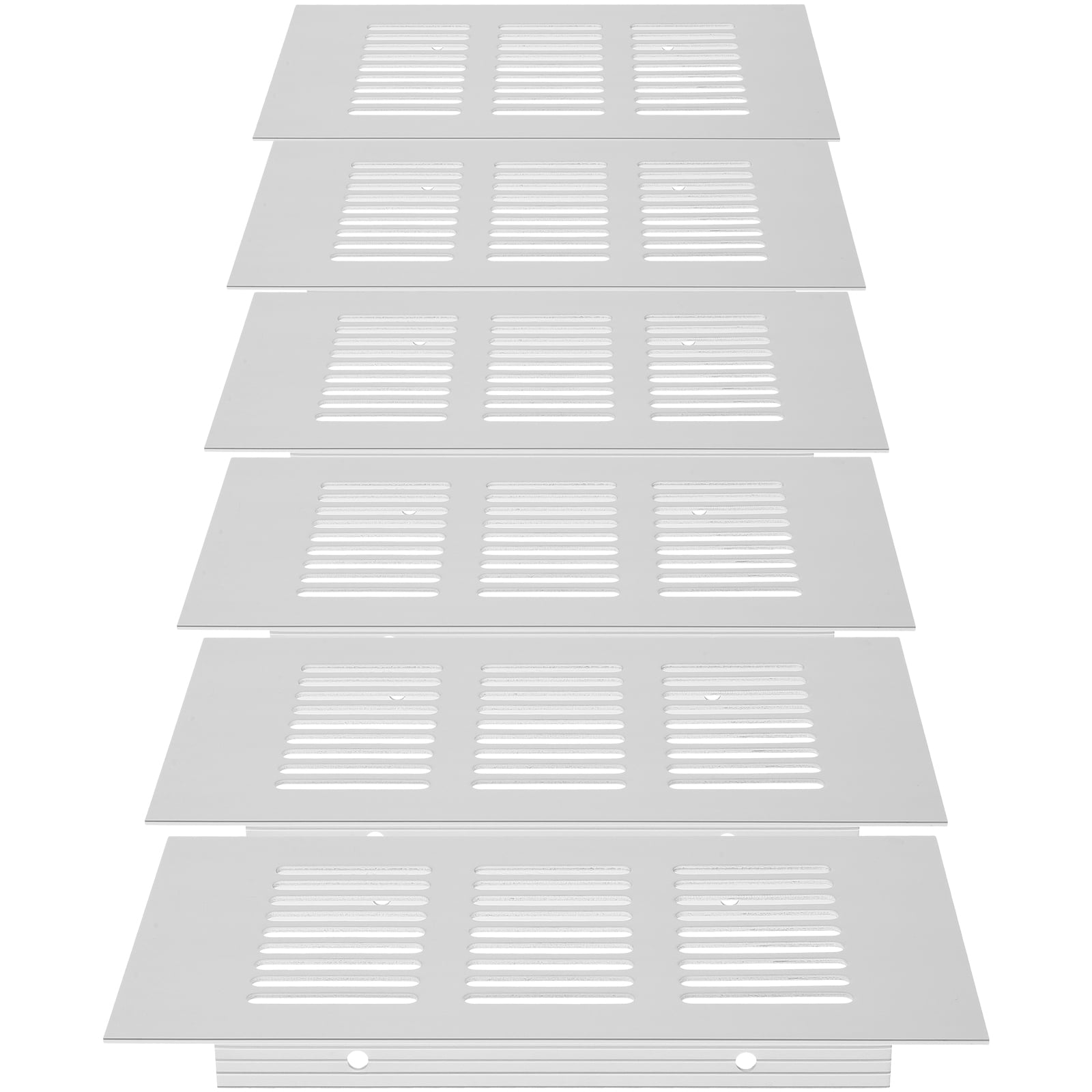 6 Pcs Rectangular Cowl Grille Vents Cover Furniture Wardrobe Air ...