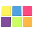 6 Pcs Recyclable Sticky Notes, Square Self-Stick Notes, Bright Self ...