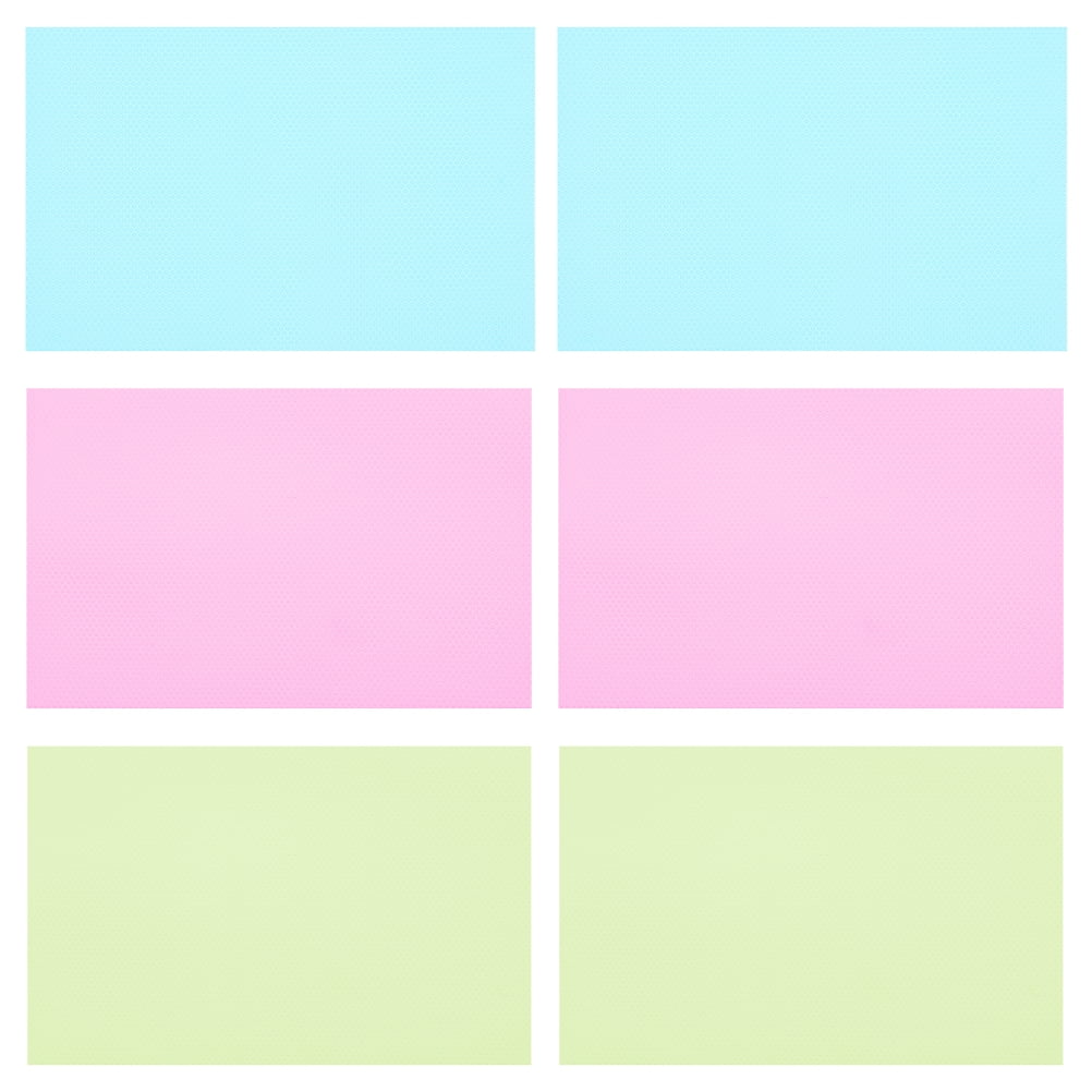 6 Pcs Refrigerator Non-slip Mat Wardrobe Pad Drawer Mats Kitchen ...