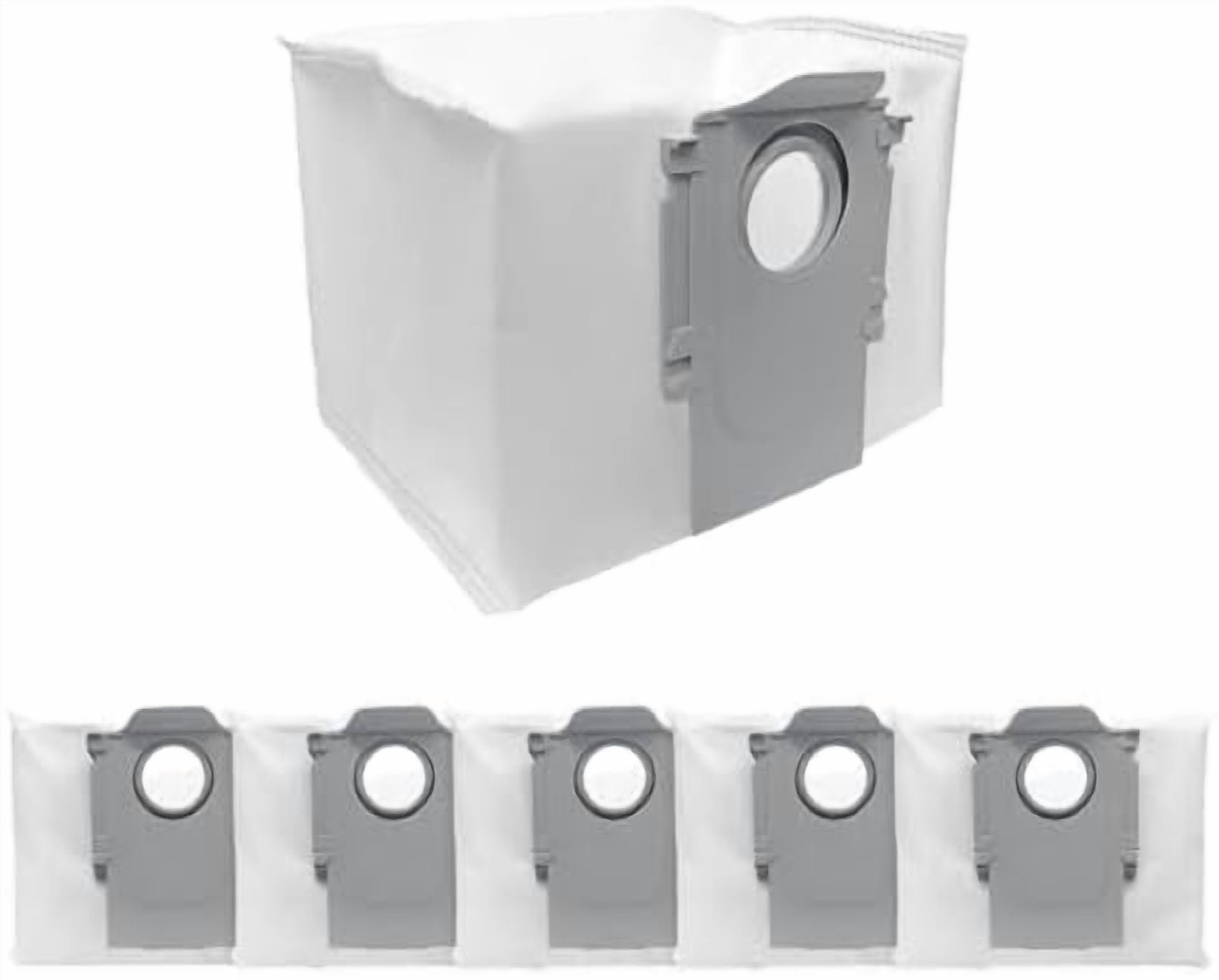 6 Pcs Replacement Refill Dust Bags Compatible with Roborock Q10 S5 ...
