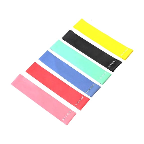 6 Pcs Resistance Bands Fitness Bands Workout Bands for Pilates Muscle ...