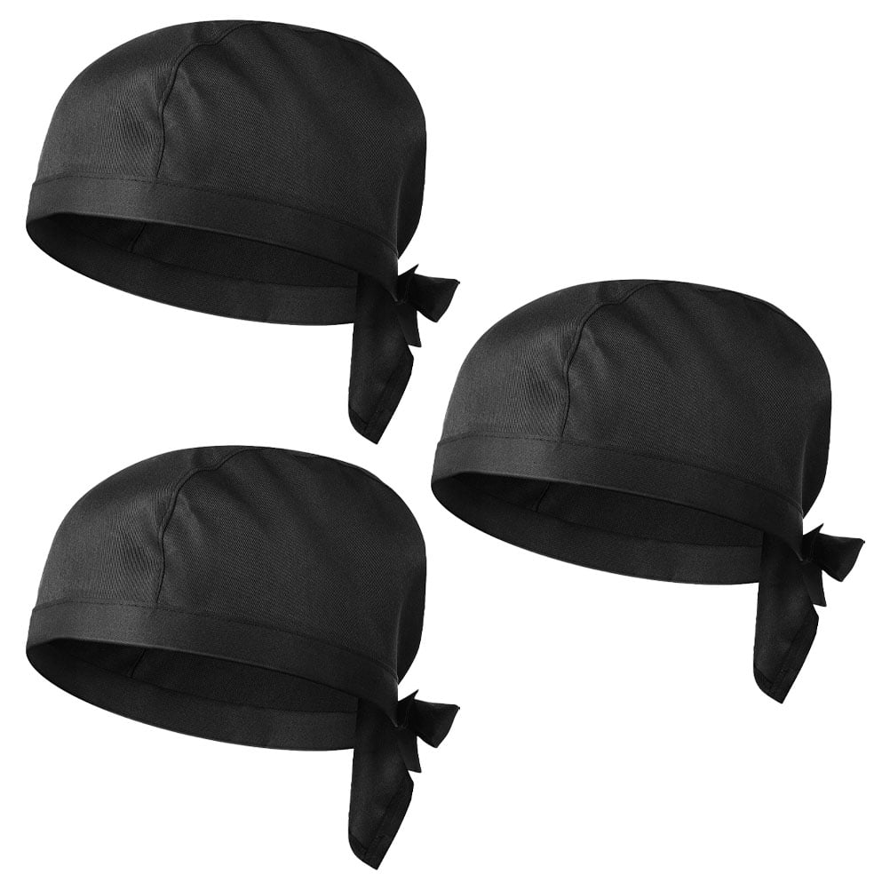 6 Pcs Restaurant Kitchen Hat BBQ Cooking Hat Uniform for Chef (Black ...
