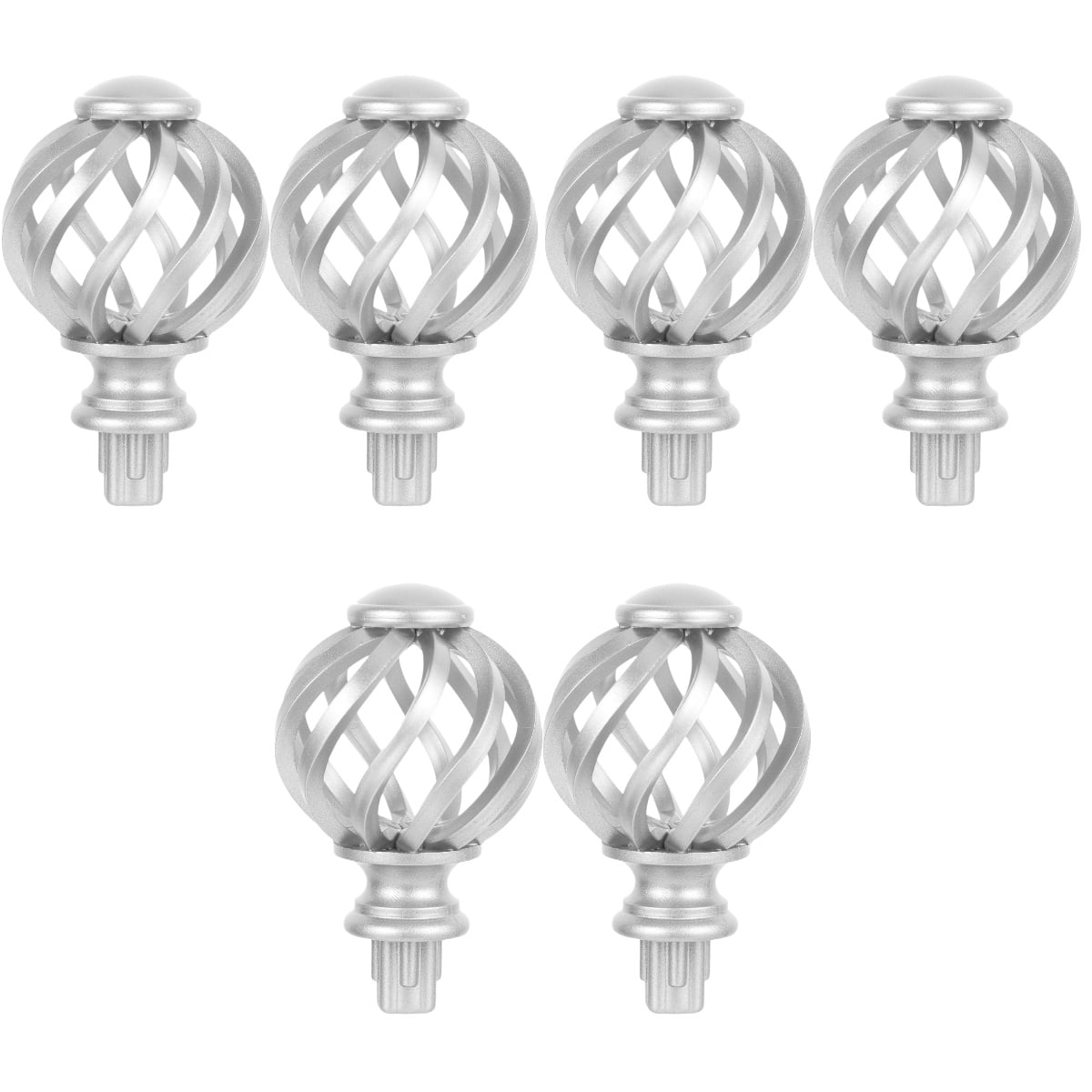 6 Pcs Retro Decor Drapes Retro Curtains Drapery Finials Bird Cage ...