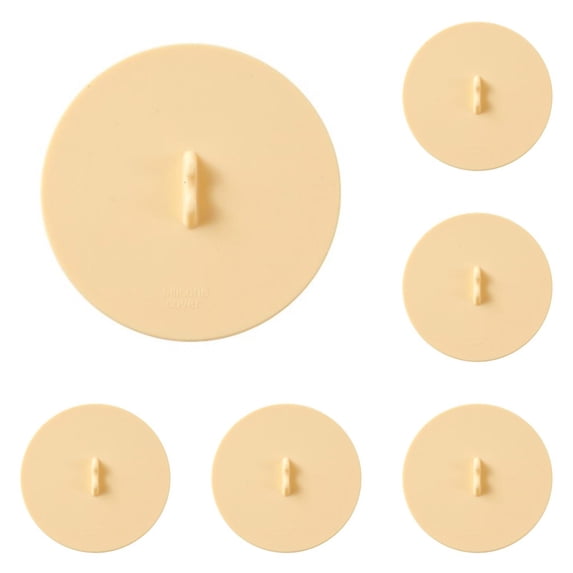 6 Pcs Reusable Colored Silicone Cup Covers 3.85 Inch, Elastic ...