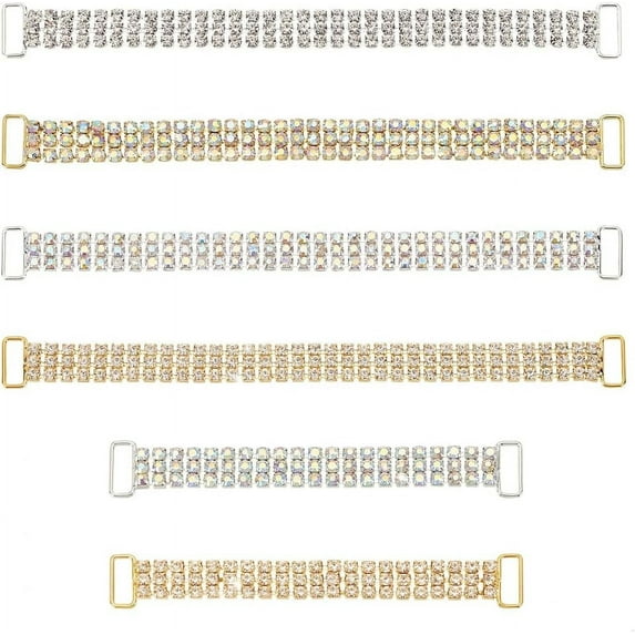 6 Pcs Rhinestone Bra Shoulder Straps Jewelry Shoulder Strap Chain ...