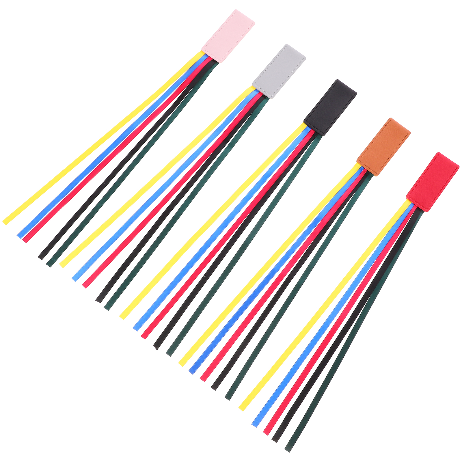 CHICHUMID Page Mark for Books Leather in Red Minimalist Design 6Set ...