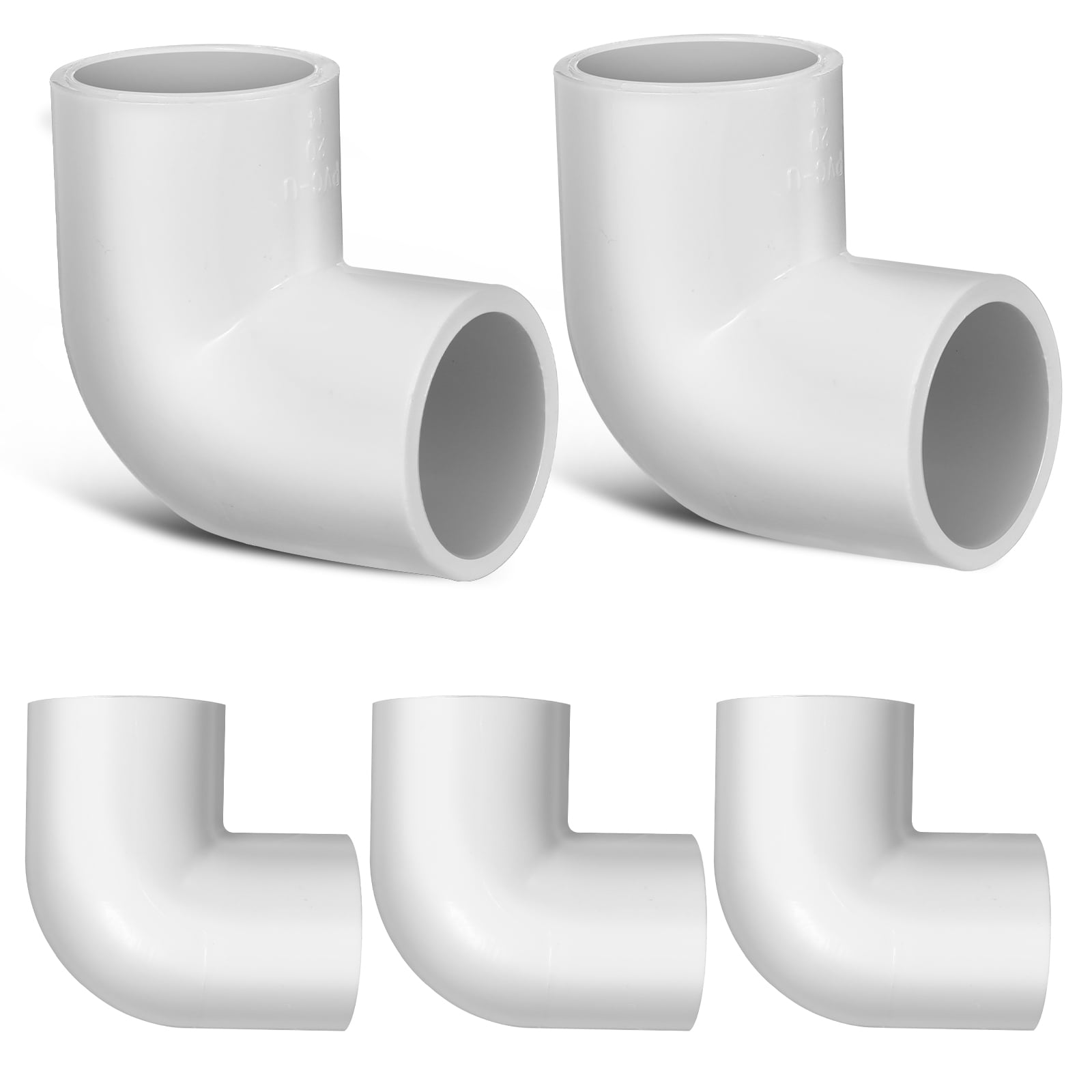 6 Pcs Right Angle Water Connector Elbow Pvc Fittings Adapter Outlet ...