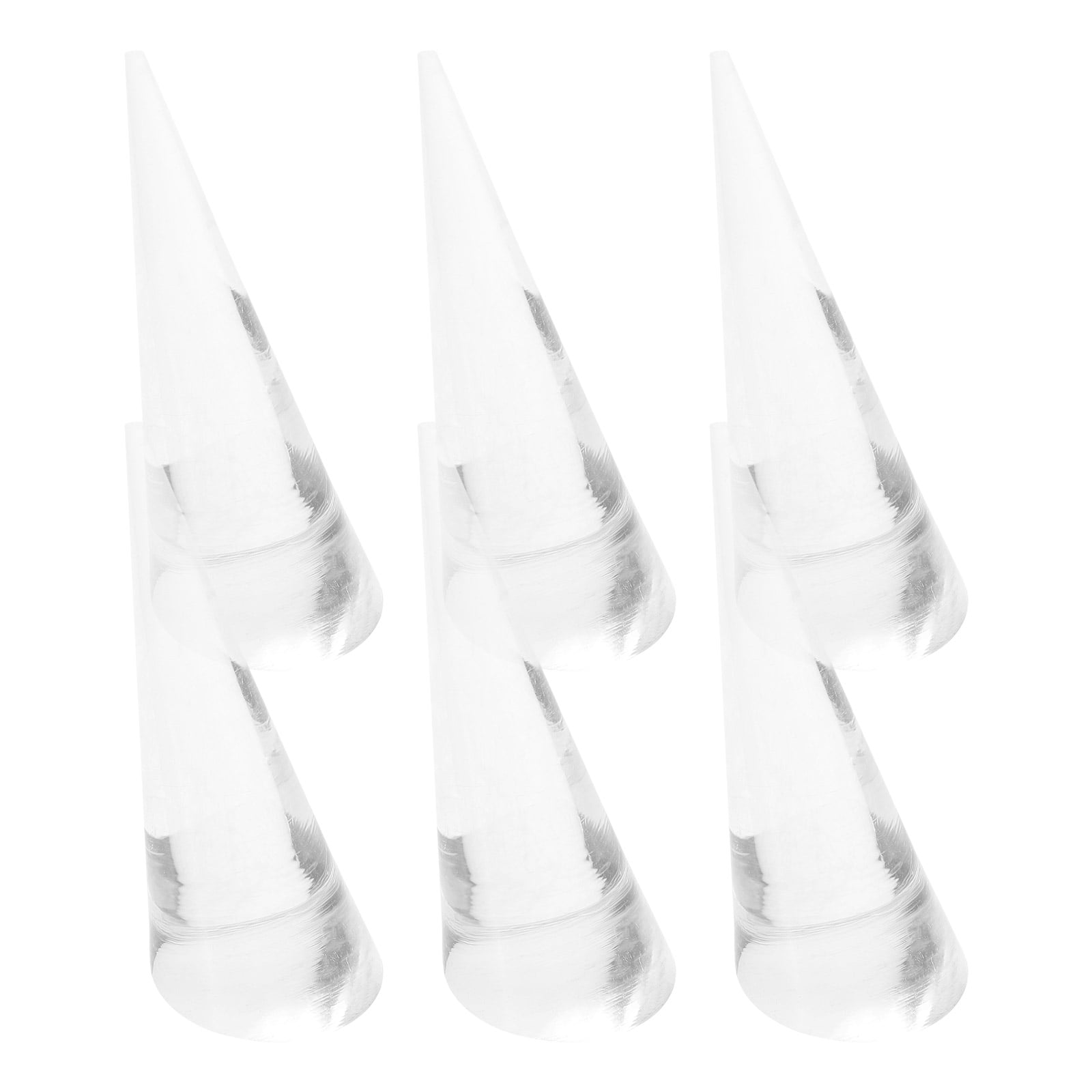 6 Pcs Ring Display Stand Cone Holder Jewelry Holder Rings Stand Jewelry ...