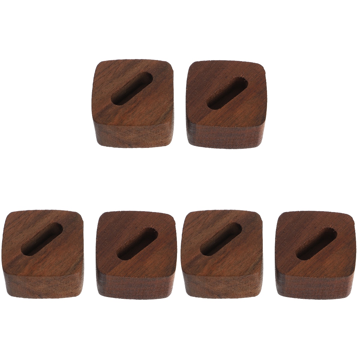 6 Pcs Ring Display Stand Shelf Holder Rack Jewelry-rings Wedding Wooden ...