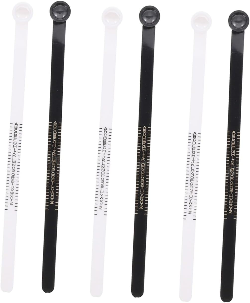 6 Pcs Ring Measurement Finger Sizer for Rings Ring Size Guide Ring ...