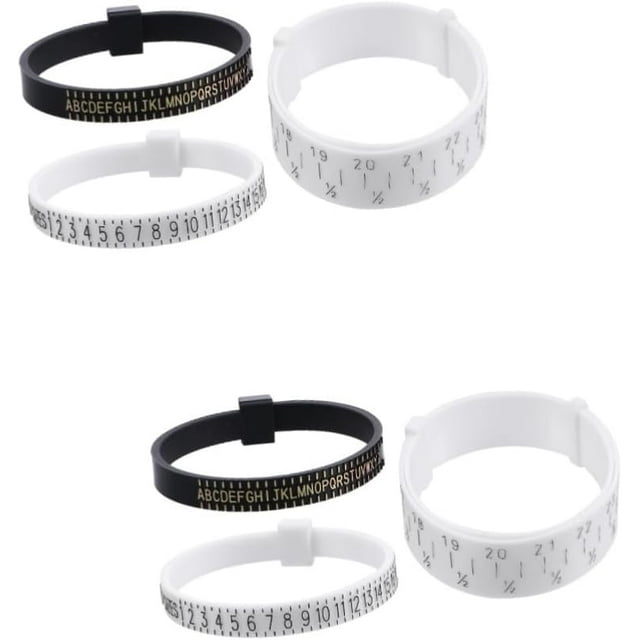 6 Pcs Ring Ruler Tools Rings Finger Sizer Measuring Tool Finger Gauge ...