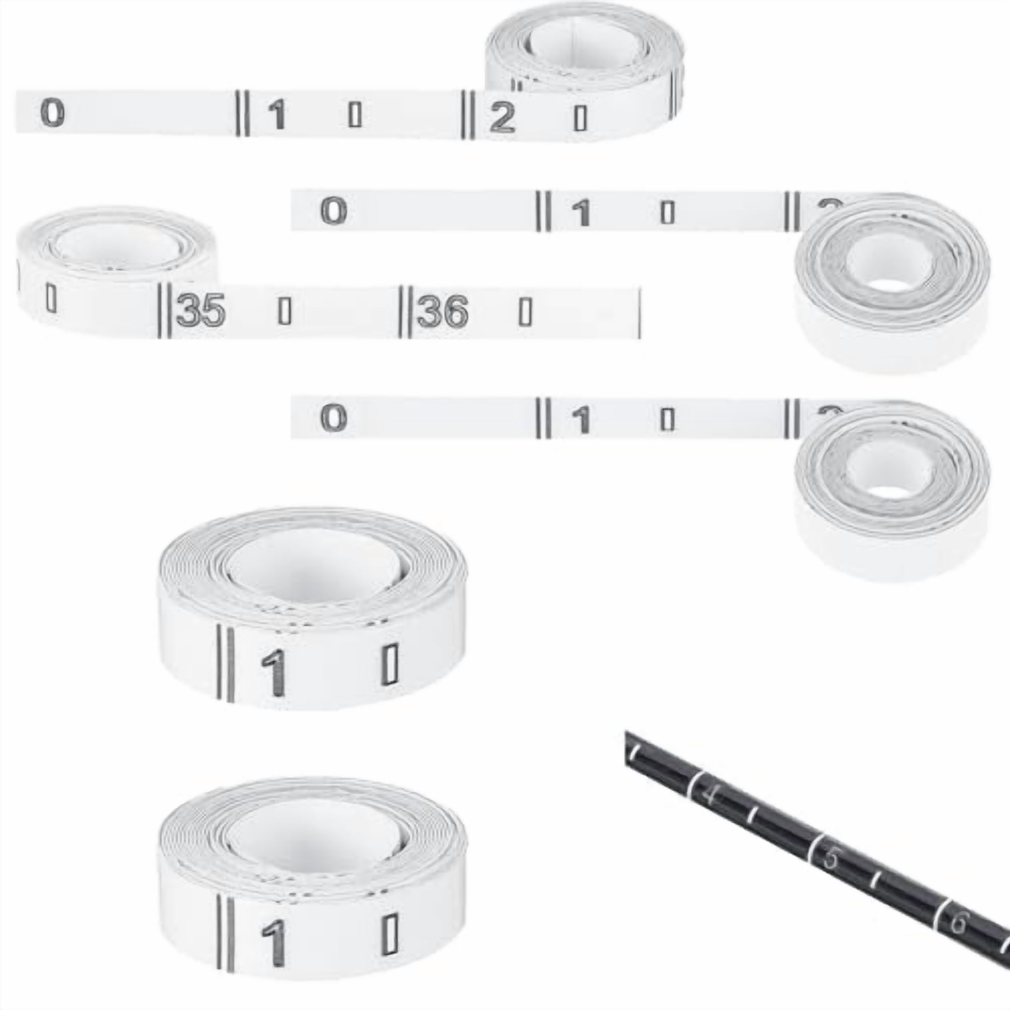 6 Pcs Rod Ruler 36'' Fish Measuring Decals Fish Measuring Tape Stickers ...
