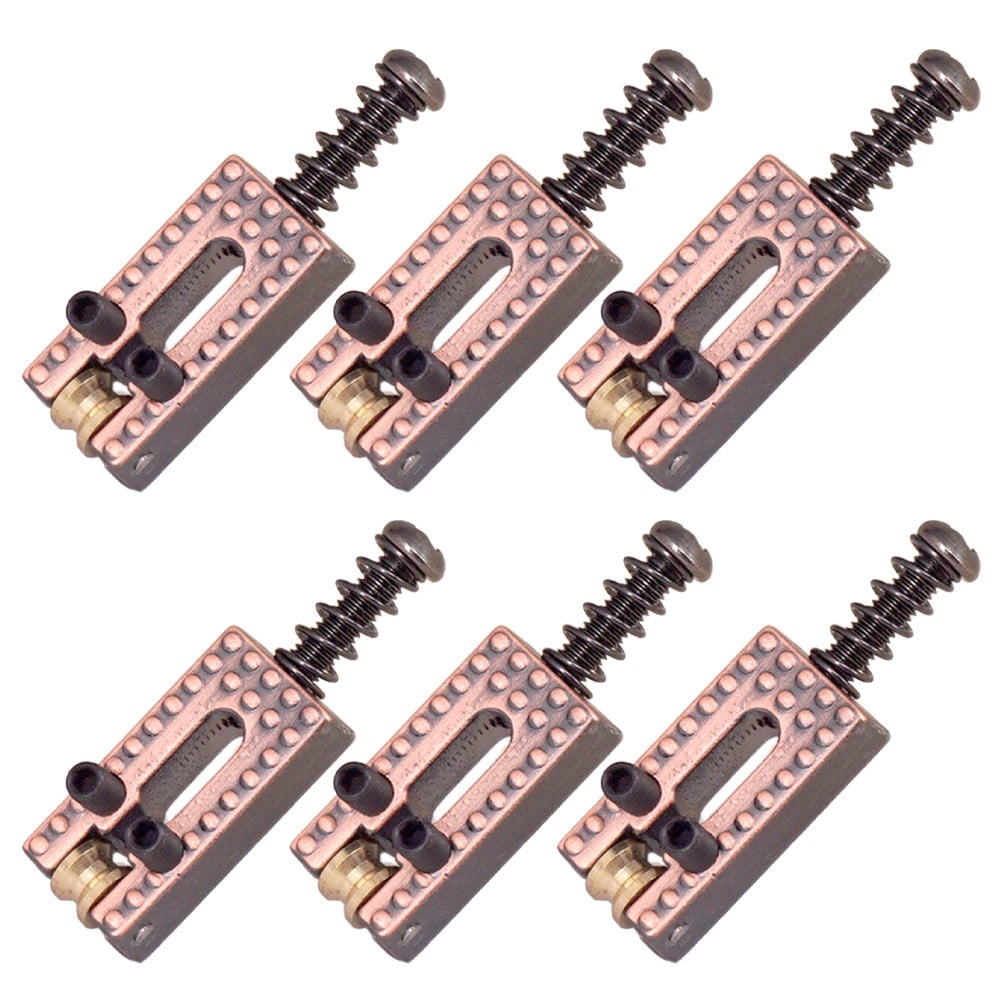 6 Pcs Roller Bridge Tremolo Saddles For Strat TL Electric Guitar Multi ...