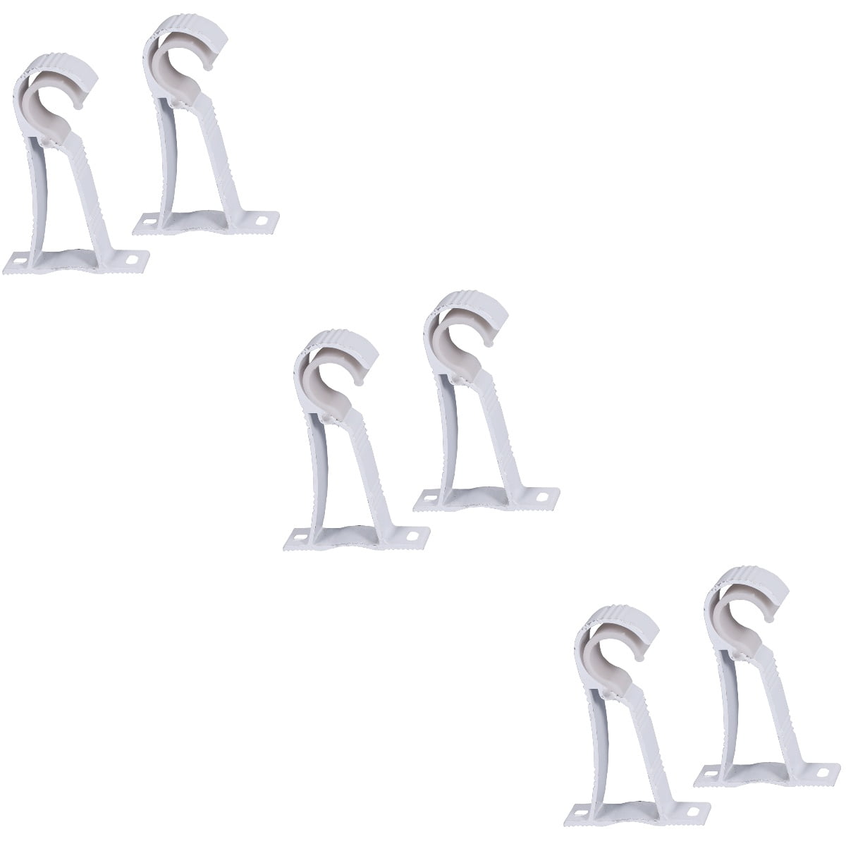FUEENIRVA Roman Style Curtain Holder White Firm Fixation Easy to ...