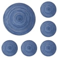 6 Pcs Round Braided Placemats, Circle Place Mats Kitchen Table Mats for ...