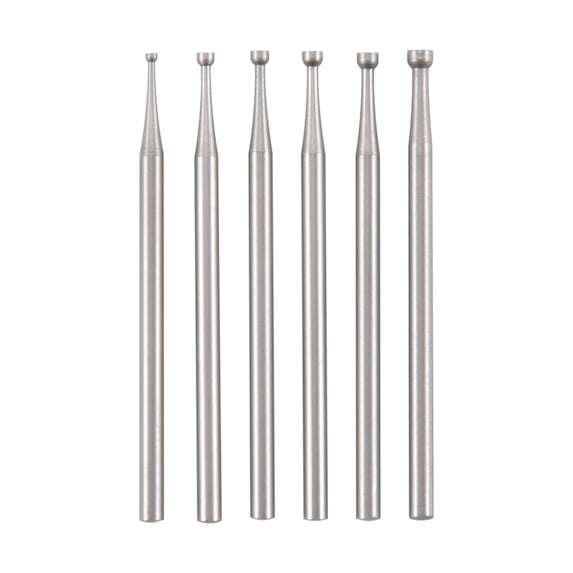 6 Pcs Round Cup Burr - 3/32Inch Shank Jewelry Making Burs Wire Rounder ...