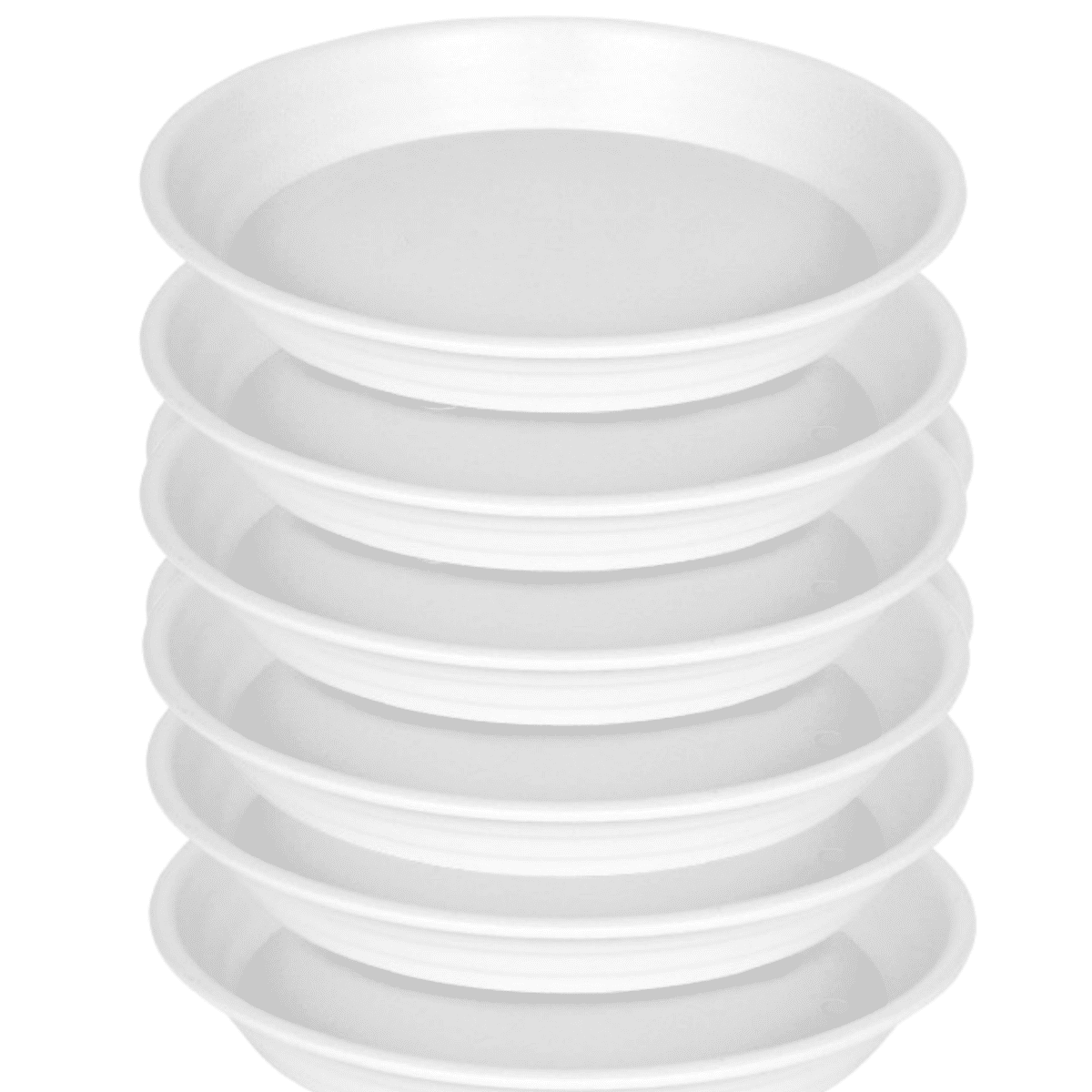 6 Pcs Round Plant Tray,Plastic Plant Saucers,Large Flower Plant Pot ...